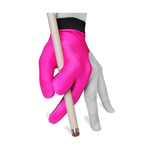 海外輸入品 ビリヤード  Billiard Pool Cue Glove by Fortuna - Classic Two-Colored - for Left Hand - Pink/Black (X-Large)海外限定品を迅速輸入！5...