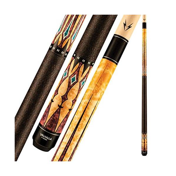 海外輸入品 ビリヤード 500, 600 &amp; 700 Series Viking Valhalla 500, 600 &amp; 700 Series 2 Piece 58” Pool Cue Stick (18oz, VA502)...