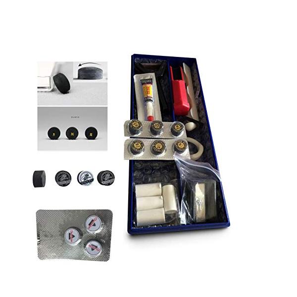 海外輸入品 ビリヤード  Premium Pool Cue Repair Tip Kit-1 Tip Clamp, 2 Cue Tip Shaper, 6 Soft, Medium, and Hard Cue Tips海外限定品を迅速輸入！...