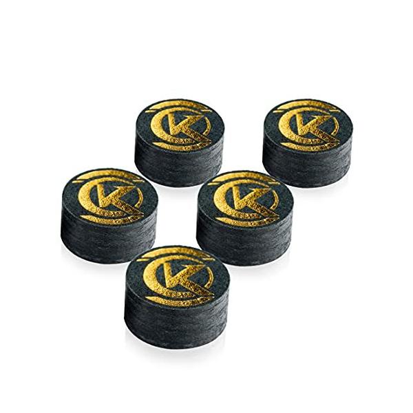 海外輸入品 ビリヤード  KONLLEN Pool Billiard Cue Tips - Pool Cue Tip/Snooker Cue Tip 14mm 6 Layers Billiards Accessories (Tip-5pie...