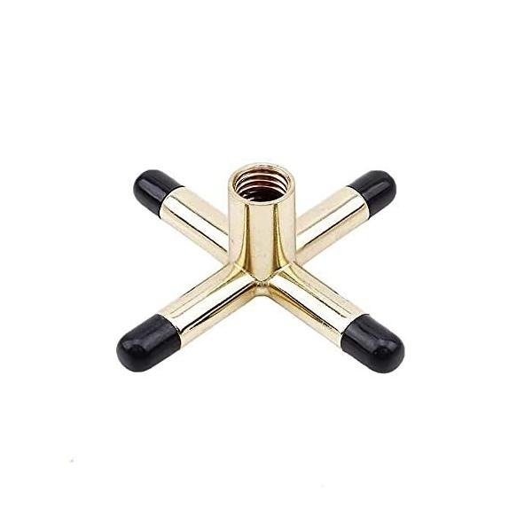 海外輸入品 ビリヤード  VANLAN Billiards Pool Cue Stick Brass Bridge Head, Billiards Pool Cue Accessory Pool Holder (X Brass Bridge...