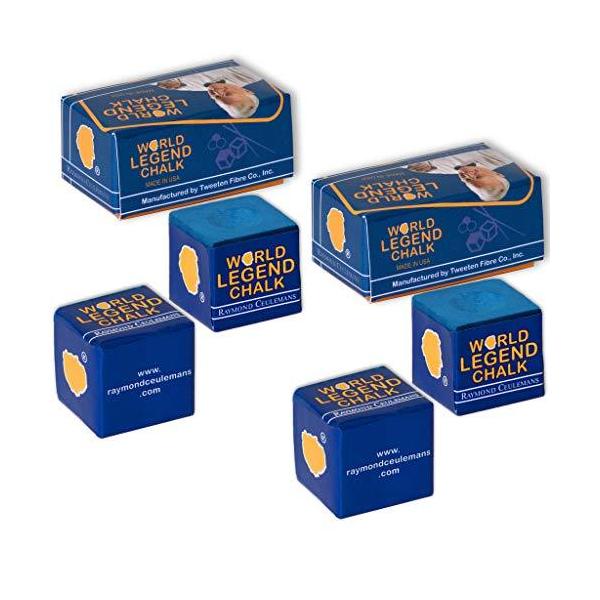海外輸入品 ビリヤード  Raymond Ceulemans World Legend Pool cue Billiard Chalk 2 pcs/Box (2 Boxes (4 chalks))海外限定品を迅速輸入！5〜15営業日にて発送...