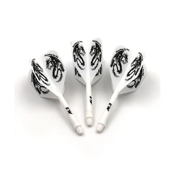 海外輸入品 ダーツ フライト CSAK-5JL2 CUESOUL Integrated Dart Shaft and Flights White with Pattern Design海外限定品を迅速輸入！5〜15営業日にて発送します。型番...