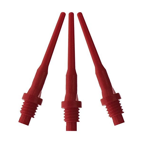 海外輸入品 ダーツ チップ ポイント 37-1602-02 Viper by GLD Products Dart Accessory: Tufflex II 2BA Thread Soft Tip Dart Points, Red, 500...