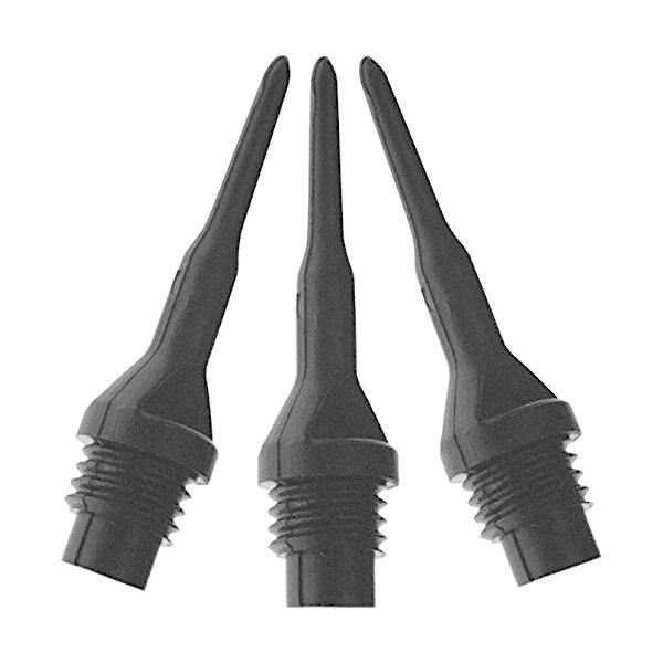 海外輸入品 ダーツ チップ ポイント 37-1606-01 Viper by GLD Products Dart Accessory: Tufflex II 1/4" Thread Soft Tip Dart Points, Black, ...