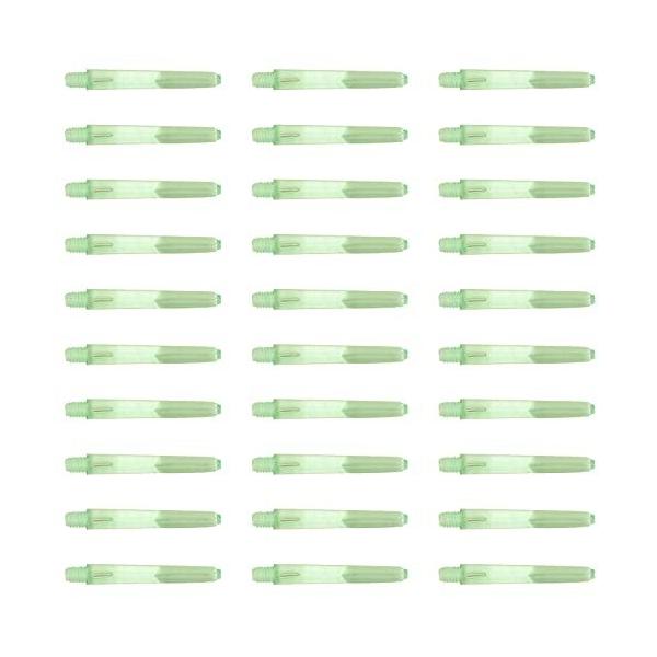 海外輸入品 ダーツ シャフト  5 Colors Choose 10 Sets (30 Pieces) 2BA Nylon Shaft PC Shaft Dart Accessories Short Size 35mm (Green)海外限...