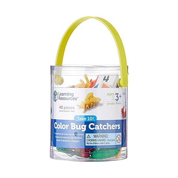 知育玩具 パズル ブロック ラーニングリソース LER9441-D Learning Resources Take 10! Color Bug Catchers, Fine Motor Skills, For 2-4 Players, Ag...