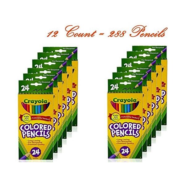 クレヨラ アメリカ 海外輸入 知育玩具 RONA-PN-2365997 Crayola Colored Pencils, 24 Count (Pack of 12)海外限定品を迅速輸入！5〜15営業日にて発送します。型番：RONA-PN-2...