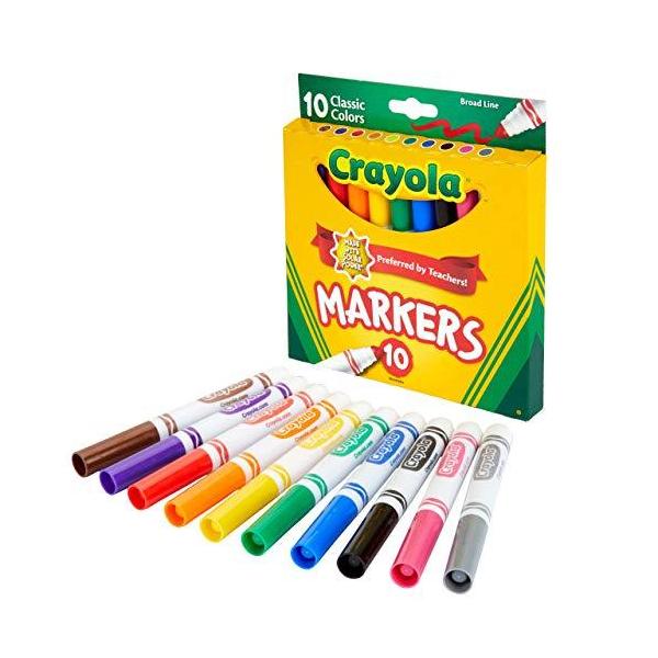 クレヨラ アメリカ 海外輸入 知育玩具 58-7722 Crayola Broad Line Markers, Classic Colors 10 Each, 10 Count (Pack of 1)海外限定品を迅速輸入！5〜15営業日にて...