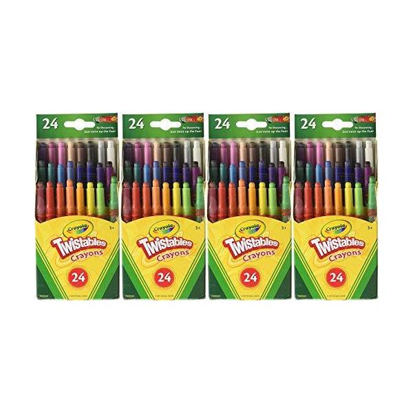 クレヨラ アメリカ 海外輸入 知育玩具 3445679 Crayola Mini Twistable Crayons 24 in a Box (Pack of 4) 96 Crayons in Total海外限定品を迅速輸入！5〜15営業日...