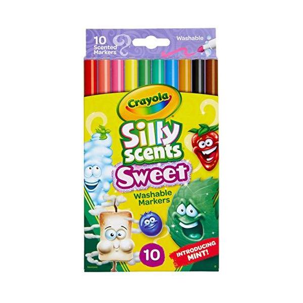 クレヨラ アメリカ 海外輸入 知育玩具 58 5071 Crayola Silly Scents Washable Scented Markers, 10 Count, Gift for Kids海外限定品を迅速輸入！5〜15営業日にて発送...