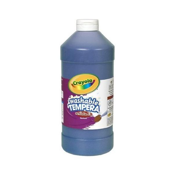 クレヨラ アメリカ 海外輸入 知育玩具 54-3132-042 Crayola Washable Tempera Paint For Kids, Blue Paint, Classroom Supplies, Non Toxic, 32 O...
