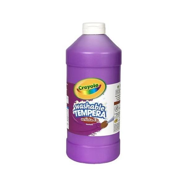 クレヨラ アメリカ 海外輸入 知育玩具 54-3132-040 Crayola Washable Tempera Paint For Kids, Violet Paint, Classroom Supplies, Non Toxic, 32...