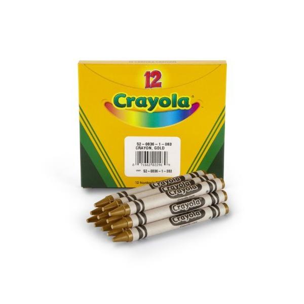 クレヨラ アメリカ 海外輸入 知育玩具 52-0836-083 Crayola Crayons, Gold, Single Color Crayon Refill, 12 Count Bulk Crayons, School Supplie...