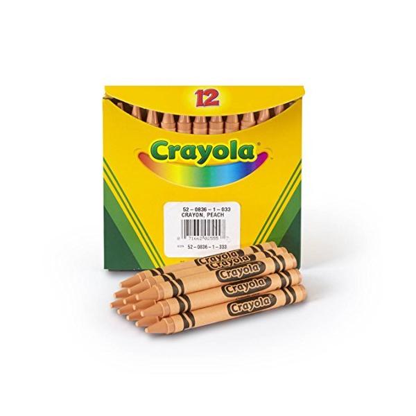 クレヨラ アメリカ 海外輸入 知育玩具 5208361033 Crayola Crayons, Peach, Single Color Crayon Refill, 12 Count Bulk Crayons, School Supplie...