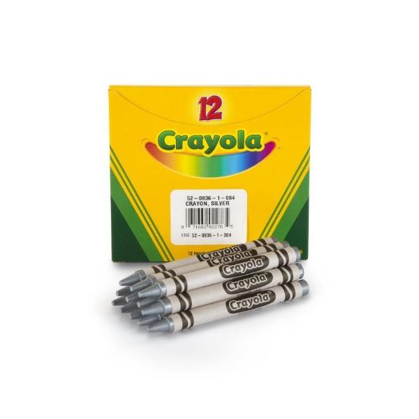 クレヨラ アメリカ 海外輸入 知育玩具 52-0836-084 Crayola Metallic Silver Crayons, Bulk Crayons, 12 Count海外限定品を迅速輸入！5〜15営業日にて発送します。型番：52-0...