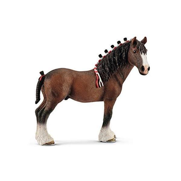 海外輸入 知育玩具 シュライヒホースクラブ 13808-23 Schleich Farm World, Farm Animal Horse Toys for Kids, Clydesdale Gelding Toy Figurine, Ag...
