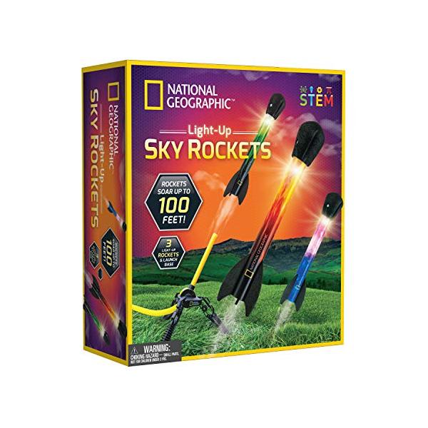 ナショナルジオグラフィック 知育玩具 科学 実験 NATIONAL GEOGRAPHIC ナショジオ NGAIRROCKET NATIONAL GEOGRAPHIC Air Rocket Toy ? Ultimate LED Rocket ...