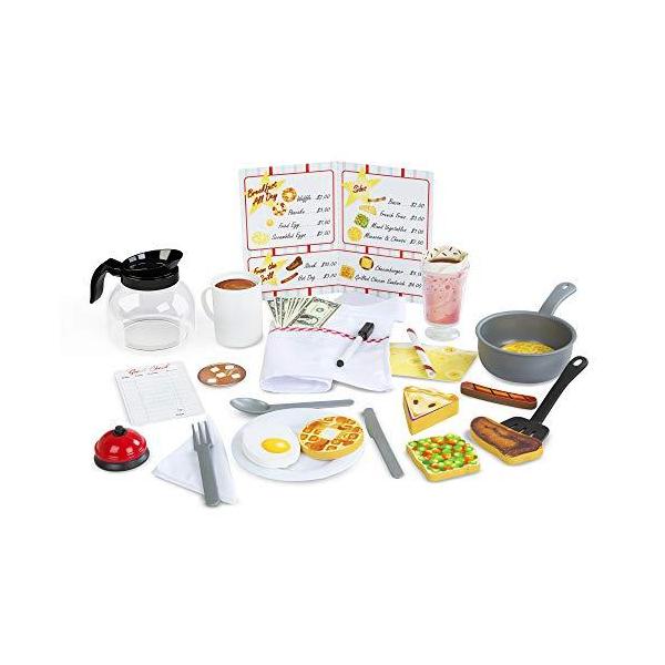 メリッサ&amp;ダグ おもちゃ おままごと ごっこ遊び Melissa &amp; Doug 5188 Melissa &amp; Doug Star Diner Restaurant 41-Piece Play Set with Toy...