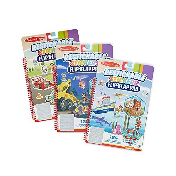 メリッサ&amp;ダグ おもちゃ 知育玩具 Melissa &amp; Doug 33309 Melissa &amp; Doug PAW Patrol Restickable Stickers Flip-Flap Pad 3-Pack ?...