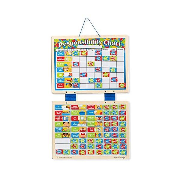 メリッサ&amp;ダグ おもちゃ 知育玩具 Melissa &amp; Doug 5059 Melissa &amp; Doug Magnetic Wooden Responsibility Chart Toddler Routine, K...