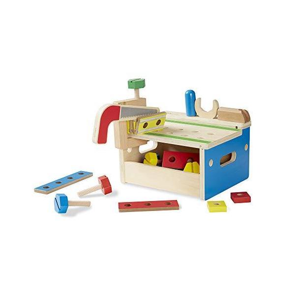 メリッサ&amp;ダグ おもちゃ おままごと ごっこ遊び Melissa &amp; Doug 9386 Melissa &amp; Doug Hammer and Saw Tool Bench - Wooden Building Set ...