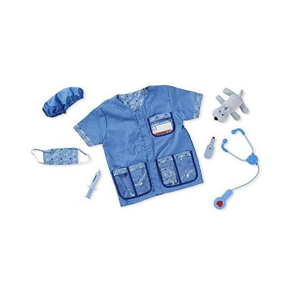 メリッサ&amp;ダグ おもちゃ おままごと ごっこ遊び Melissa &amp; Doug 98303 Melissa &amp; Doug Veterinarian Role Play Costume Dress-Up Set (9 ...