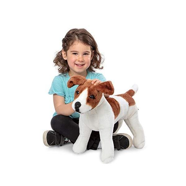 メリッサ&amp;ダグ おもちゃ おままごと ごっこ遊び Melissa &amp; Doug MND4867 Melissa &amp; Doug Giant Jack Russell Terrier - Lifelike Stuffed...