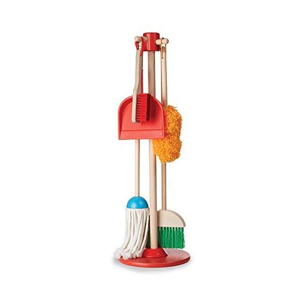メリッサ&amp;ダグ おもちゃ おままごと ごっこ遊び Melissa &amp; Doug 96049 Melissa &amp; Doug Dust Sweep Mop 6-Piece Pretend Play Set, Toddle...
