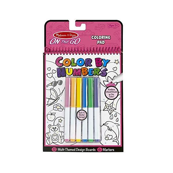 メリッサ&amp;ダグ おもちゃ 知育玩具 Melissa &amp; Doug 5377 Melissa &amp; Doug On The Go Color by Numbers Kids' Design Board - Unicorn...