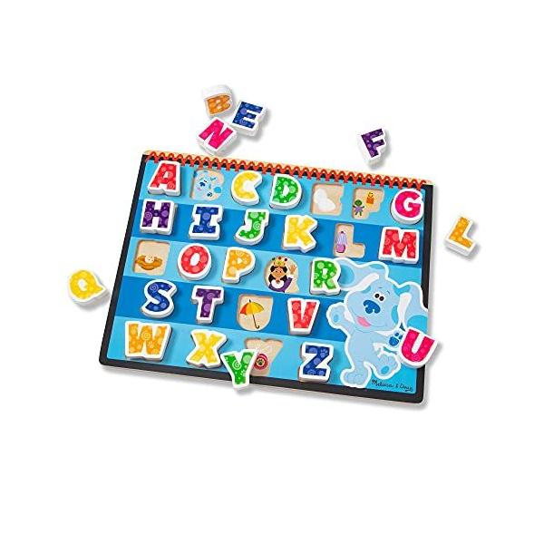 メリッサ&amp;ダグ おもちゃ 知育玩具 Melissa &amp; Doug 33010 Melissa &amp; Doug Blue's Clues &amp; You! Wooden Chunky Puzzle - Alphabe...