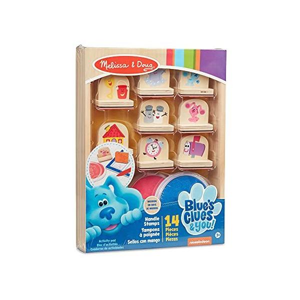 メリッサ&amp;ダグ おもちゃ 知育玩具 Melissa &amp; Doug 33015 Melissa &amp; Doug Blue's Clues &amp; You! Wooden Handle Stamps and Activ...