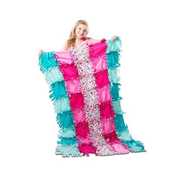 メリッサ&amp;ダグ おもちゃ 知育玩具 Melissa &amp; Doug 92166 Melissa &amp; Doug Fleece Quilt No-Sew Craft Kit, Multi海外限定品を迅速輸入！5〜15営業日...