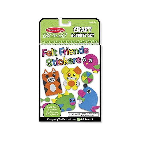 メリッサ&amp;ダグ おもちゃ 知育玩具 Melissa &amp; Doug 9420 Melissa &amp; Doug On The Go Felt Friends Craft Activity Set with 188 Felt...