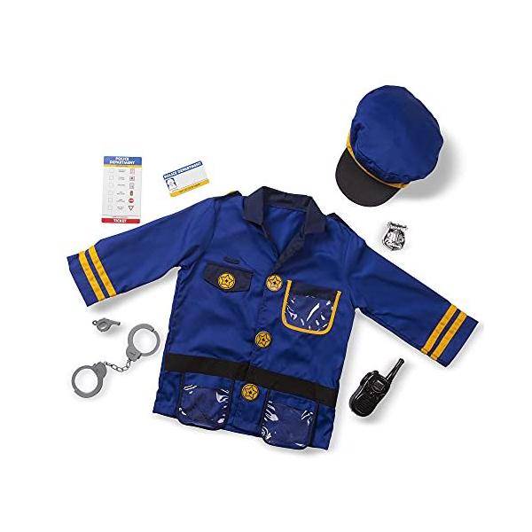 メリッサ&amp;ダグ おもちゃ おままごと ごっこ遊び Melissa &amp; Doug 98019 Melissa &amp; Doug Police Officer Costume Dress-Up Set for Kids (8...