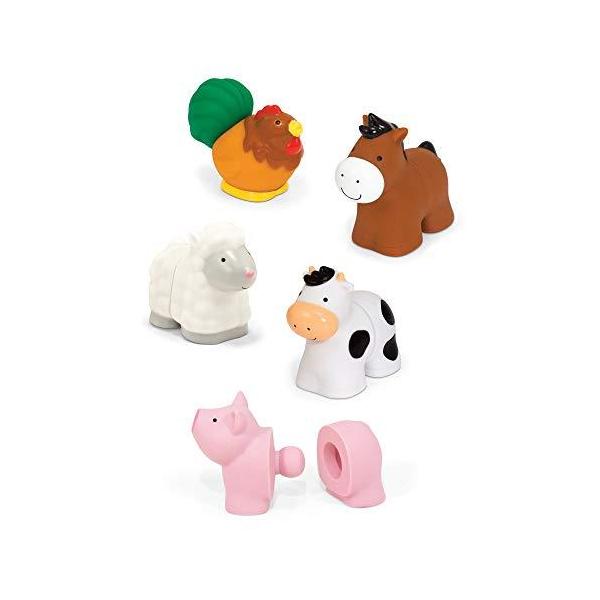 メリッサ&amp;ダグ おもちゃ 知育玩具 Melissa &amp; Doug 9196 Melissa &amp; Doug Pop Blocs Farm Animals Educational Baby Toy - 10 Linkab...