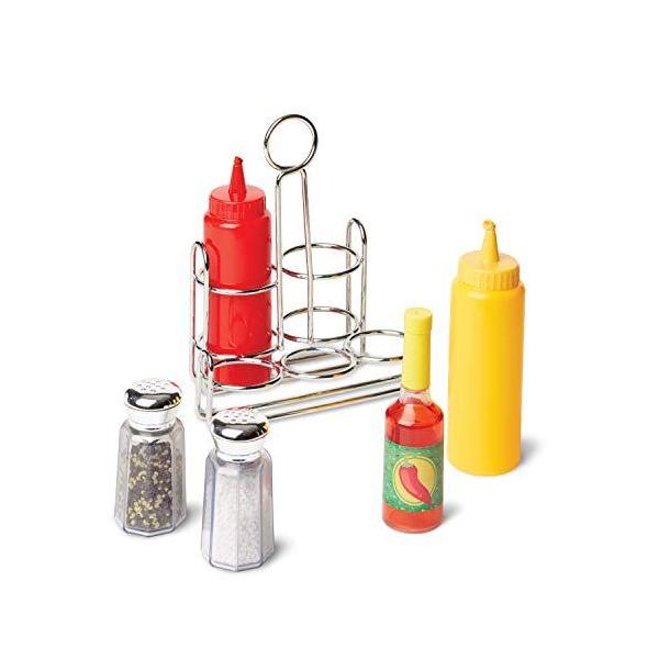 メリッサ&amp;ダグ おもちゃ おままごと ごっこ遊び Melissa &amp; Doug 9358 Melissa &amp; Doug 6-Piece Condiments, Play Food Set with Kids Play...