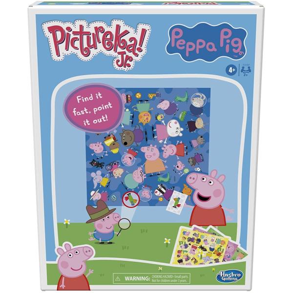 ボードゲーム 英語 アメリカ 海外ゲーム F3197 Hasbro Gaming Pictureka! Junior Peppa Pig Picture Game, Fun Board Game for Preschoolers, for ...