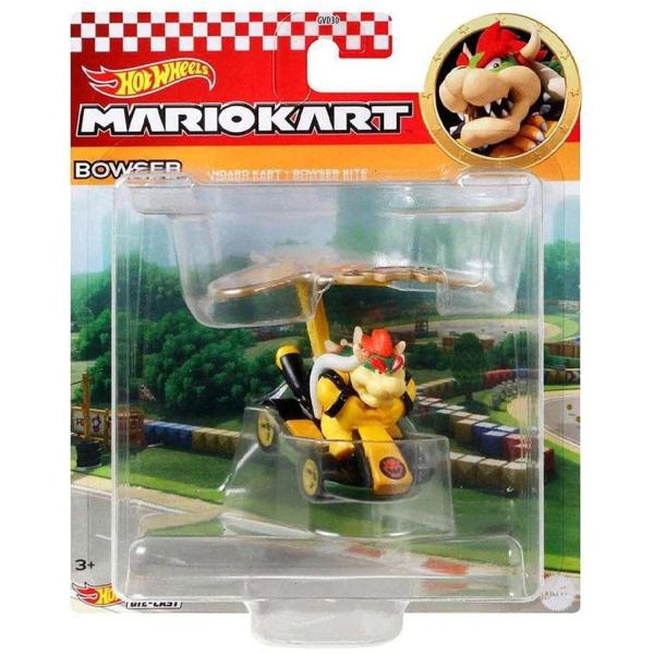 ホットウィール Hot Wheels マリオカート クッパ スタンダードカートとクッパカイト MARIO KART ビークル ミニカーホットウィール マテル ミニカー ホットウイール GVD33 Hot Wheels 1:64 Mario ...