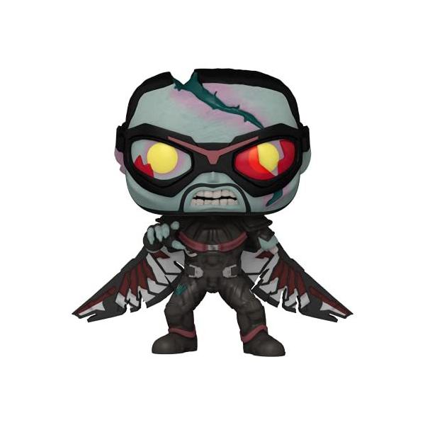 ファンコ FUNKO フィギュア 人形 アメリカ直輸入 ボブルヘッド BOBBLEHEAD ポップカルチャー 57377 Funko POP Marvel: What If? - Zombie Falcon, Multicolor, Sta...