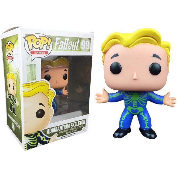 ファンコ FUNKO フィギュア 人形 アメリカ直輸入 ボブルヘッド BOBBLEHEAD ポップカルチャー  Funko Pop Games Fallout Adamantium Skeleton Chase Vault Boy Viny...