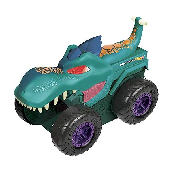 ホットウィール Hot Wheels モンスタートラック カーチョンピン メガレックス 光と音のエフェクト 1/64スケールの車やトラックを食べるホットウィール マテル ミニカー ホットウイール GYL13 Hot Wheels Monst...
