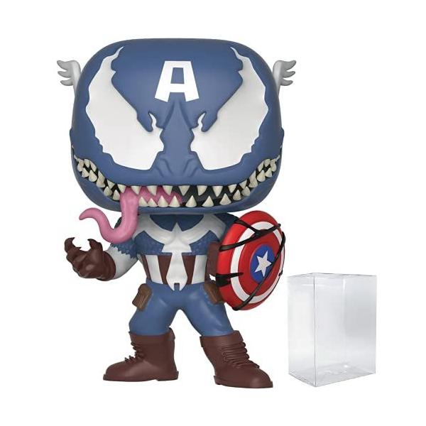 ファンコ FUNKO フィギュア 人形 アメリカ直輸入 ボブルヘッド BOBBLEHEAD ポップカルチャー STL0995686 POP Marvel: Venom - Venomized Captain America Funko Vi...