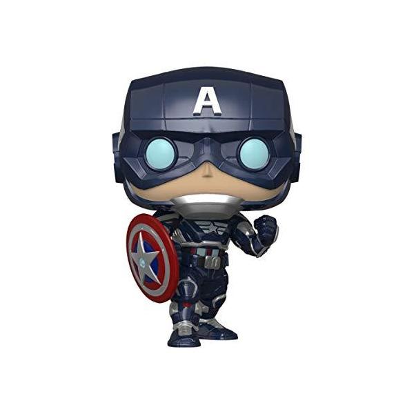 ファンコ FUNKO フィギュア 人形 アメリカ直輸入 ボブルヘッド BOBBLEHEAD ポップカルチャー 47757 Funko Pop! Marvel: Avengers Game - Captain America (Stark T...