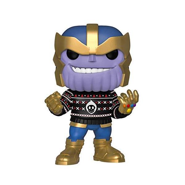 ファンコ FUNKO フィギュア 人形 アメリカ直輸入 ボブルヘッド BOBBLEHEAD ポップカルチャー 43336 Funko Pop! Marvel: Holiday - Thanos in Ugly Sweater, Multic...