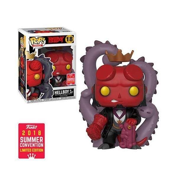 ファンコ FUNKO フィギュア 人形 アメリカ直輸入 ボブルヘッド BOBBLEHEAD ポップカルチャー 31174 Hellboy in Suit Pop! Vinyl Figure - 2018 Convention Exclusi...