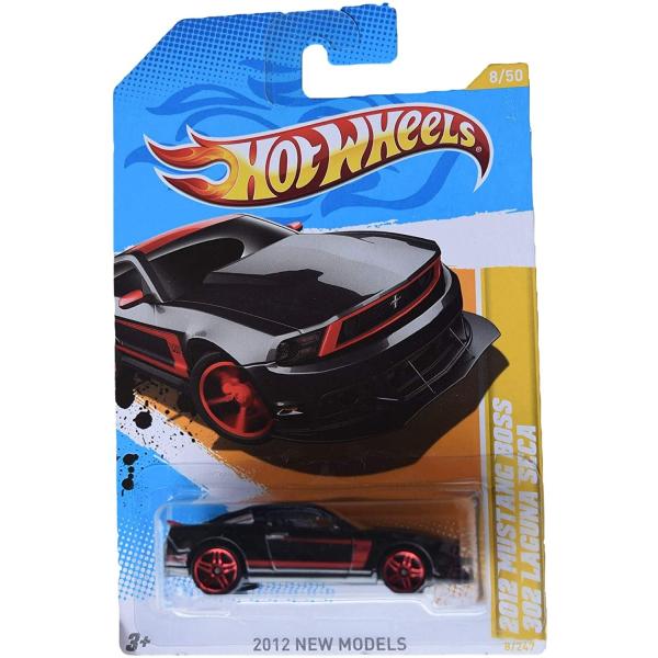 ホットウィール Hot Wheels 2012 マスタング ボス 302 ラグナ・セカ 2012ニューモデル 8/50 8/247 ブラック/レッド Mustang  ビークル ミニカーホットウィール マテル ミニカー ホットウイール v5...