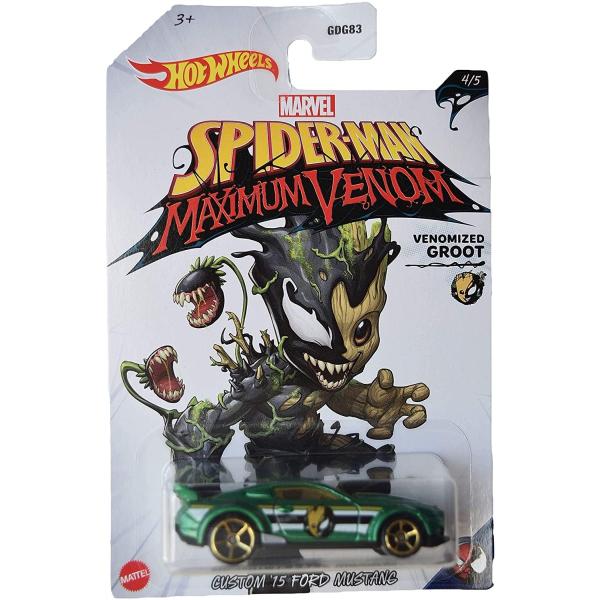 ホットウィール マテル ミニカー ホットウイール 887961818284 Hot Wheels Custom '15 Ford Mustang, [Green] 4/5 Spider Man Maximum Venom [Venomize...