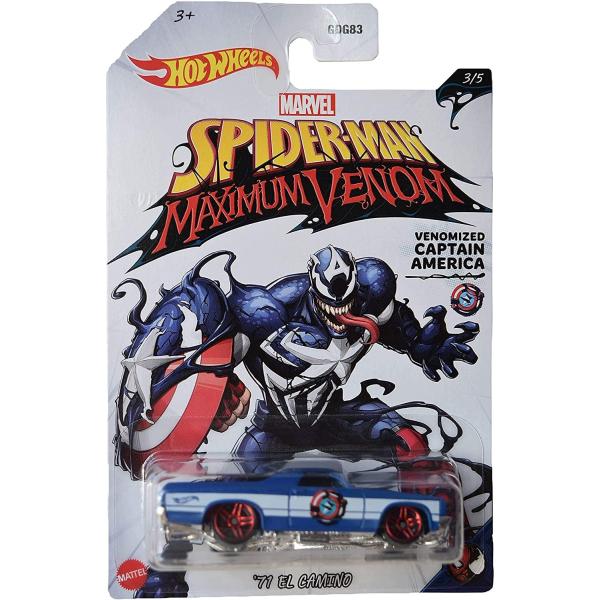 ホットウィール マテル ミニカー ホットウイール 71 Hot Wheels '71 El Camino 3/5, [Venomized Captain America] Spider Man Maximum Venom海外限定品を迅速輸入...