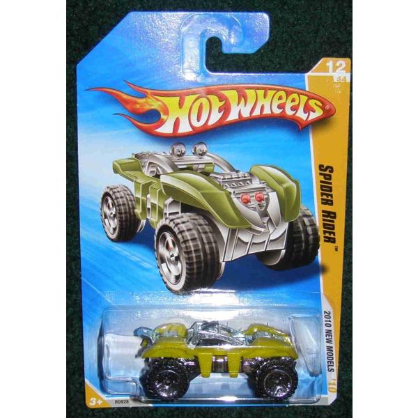 ホットウィール マテル ミニカー ホットウイール  HOT WHEELS 2010 NEW MODELS 12 OF 44 GREEN SPIDER RIDER海外限定品を迅速輸入！5〜15営業日にて発送します。型番：関連：ホットウィール,...